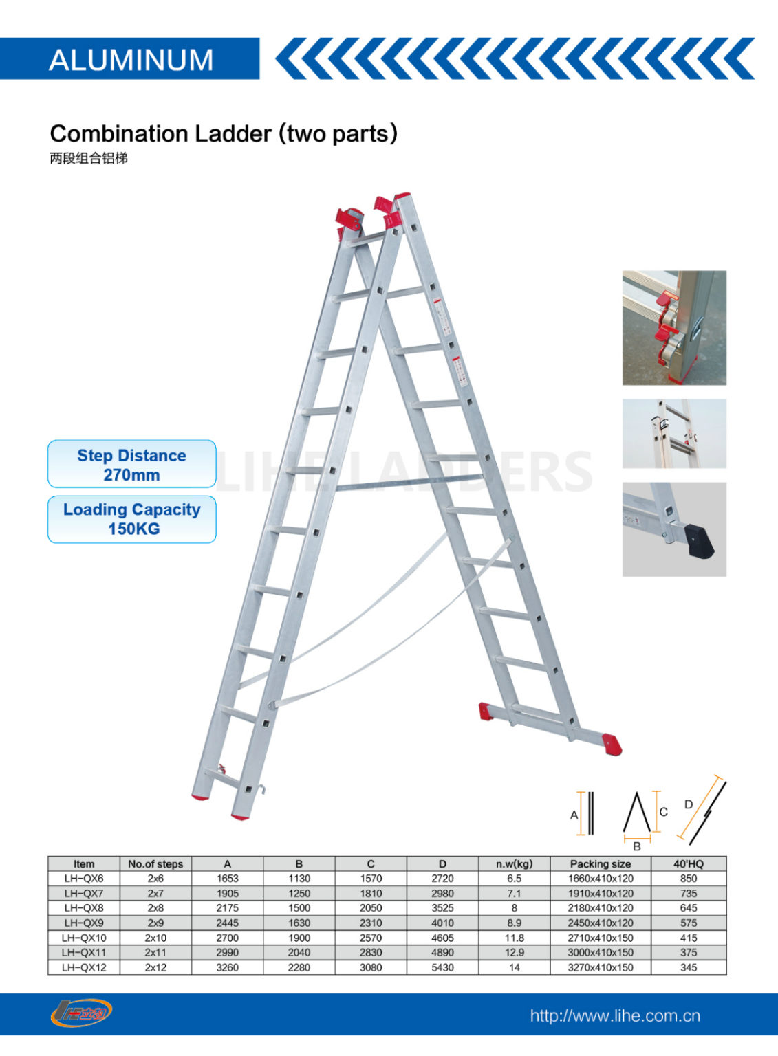 Combination Ladder (Two Parts) - Lihe Daily Necessities Co.,Ltd.